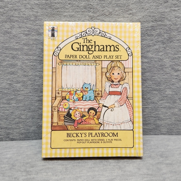 Toys | Sealed Vtg 1976 The Ginghams Paper Doll Play Set Beckys Playroom ...
